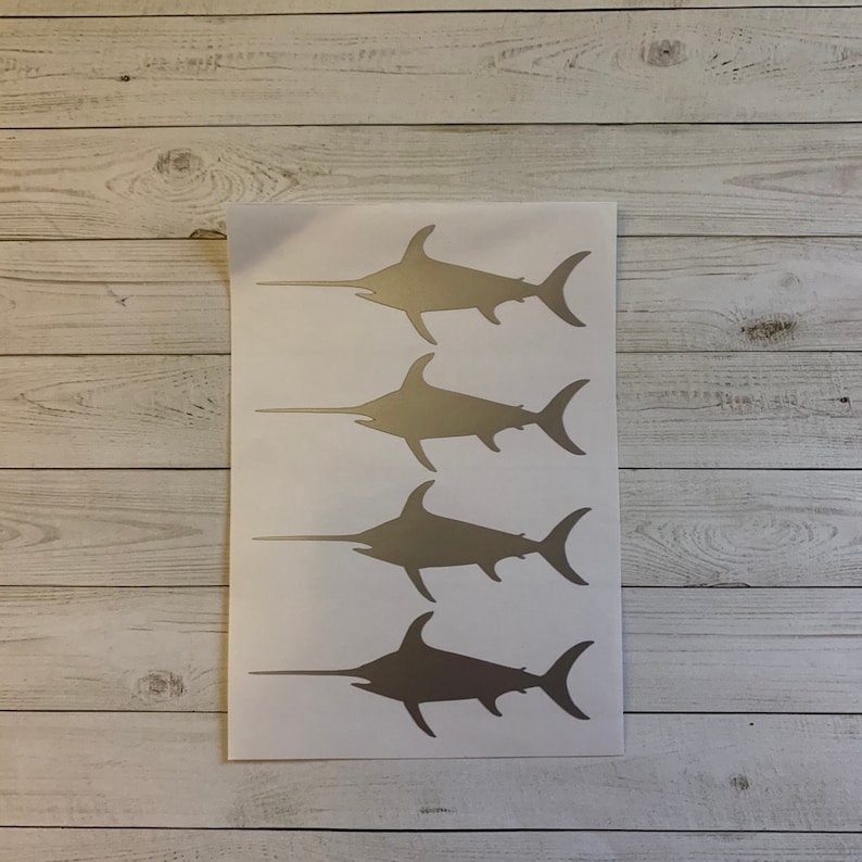 Swordfish Decal | Swordfish Vinyl Decal | Swordfish Sticker | Fish ...