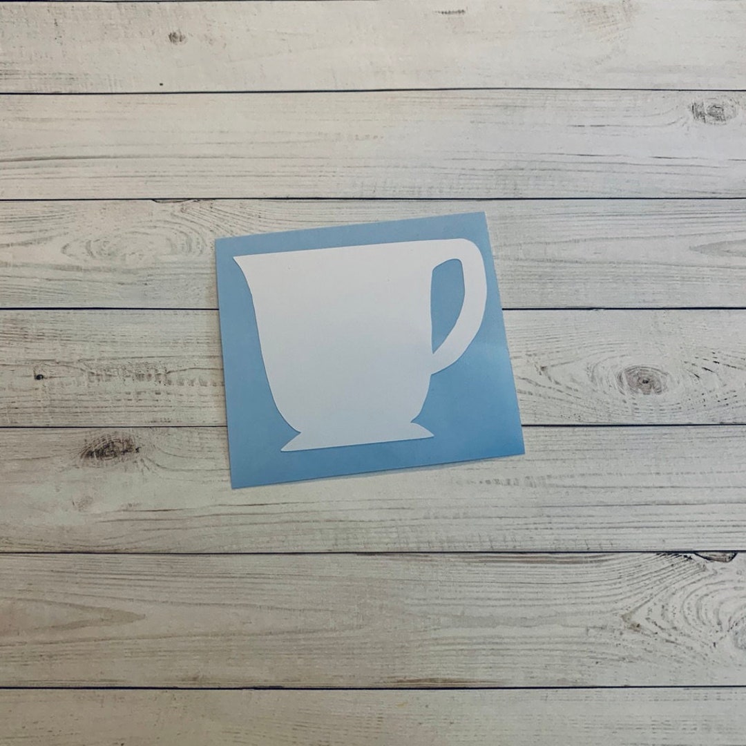 Tea Cup Decal | Tea Cup Sticker | Coffee Cup Decal | Coffee Cup Sticker ...