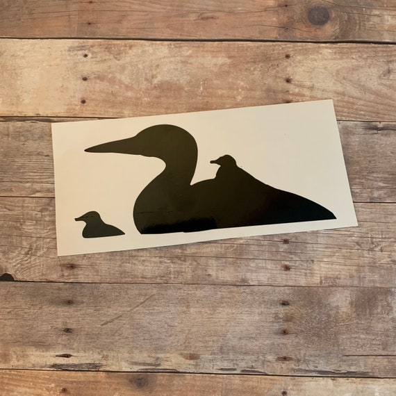 Loon Decal Loon Vinyl Decal Loon Sticker Duckling Decal | Etsy
