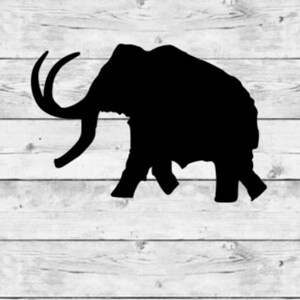 Woolly Mammoth Sticker | Mammoth Decal | Mammoth Decal | Extinct ...