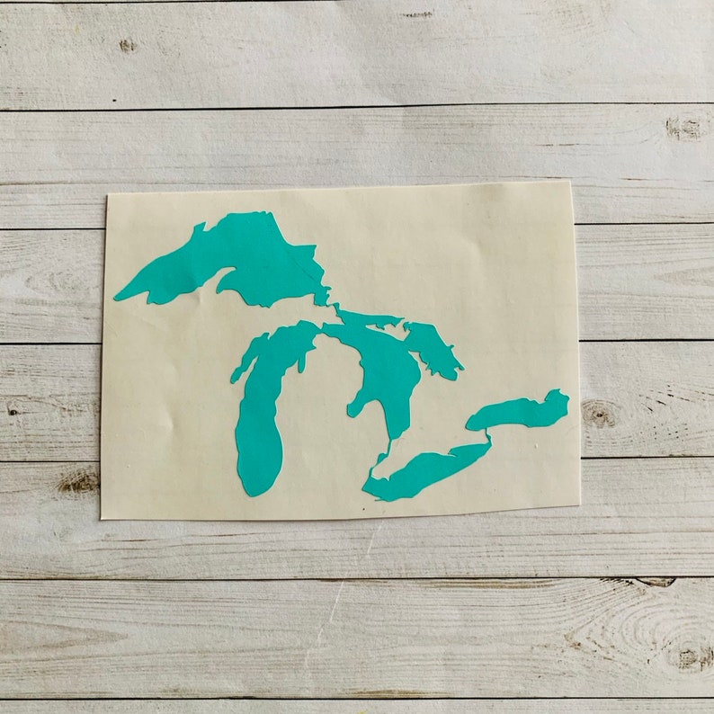 Great Lakes Decal the Great Lakes Vinyl Decal Great Lakes - Etsy