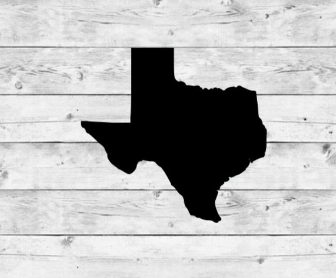 Texas State Decal Texas Vinyl Decal Texas Sticker State - Etsy