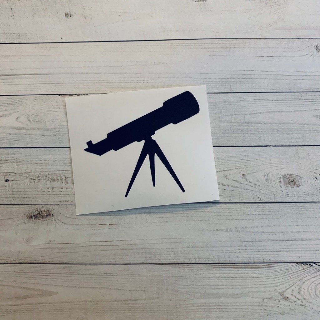 Telescope Decal Telescope Vinyl Decal Telescope Sticker | Etsy