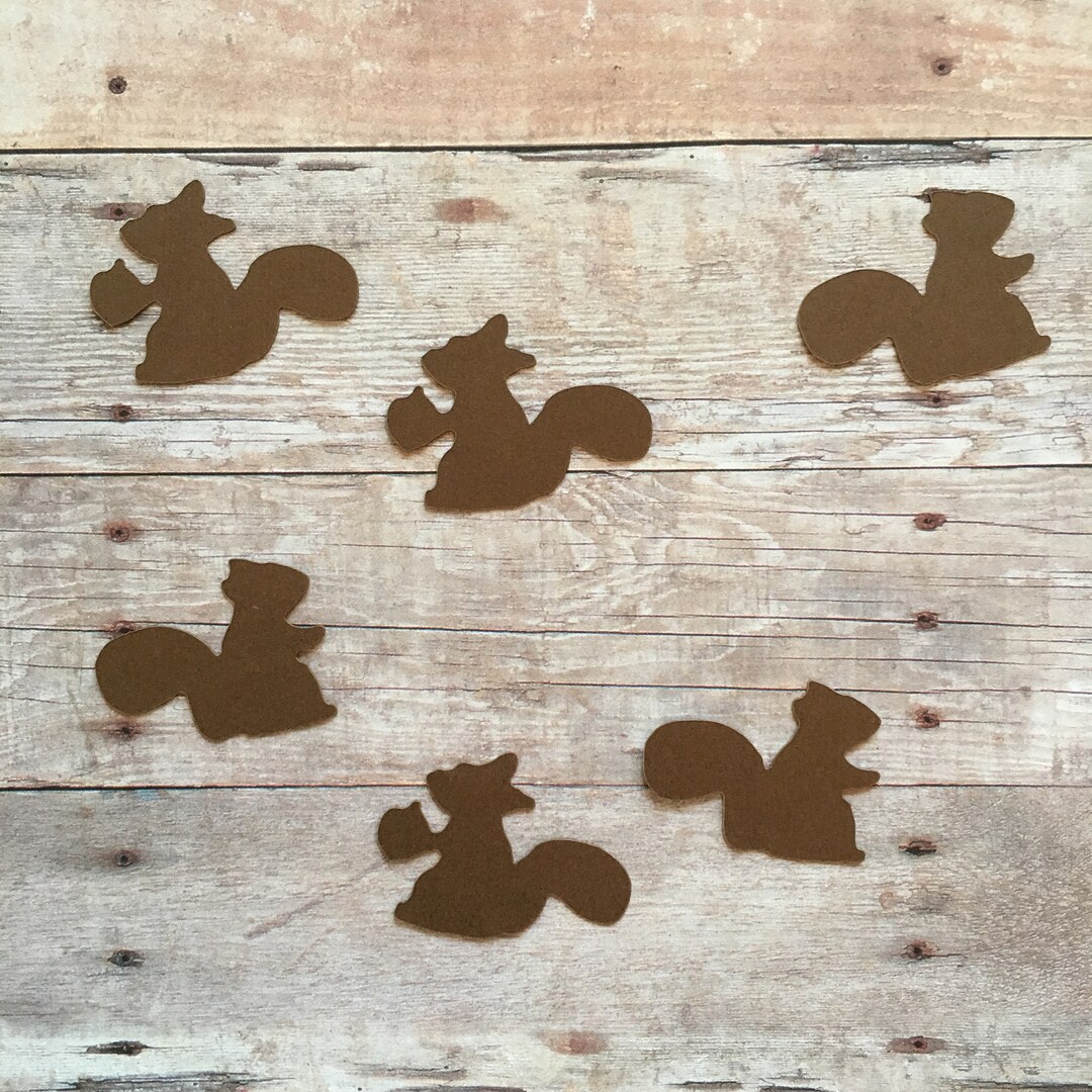 Squirrel Confetti | Squirrel Cut Outs | Squirrel Decorations | Woodland ...