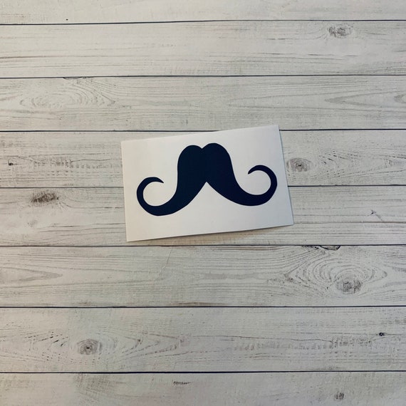 Mustache Decal Mustache Vinyl Decal Mustache Sticker | Etsy
