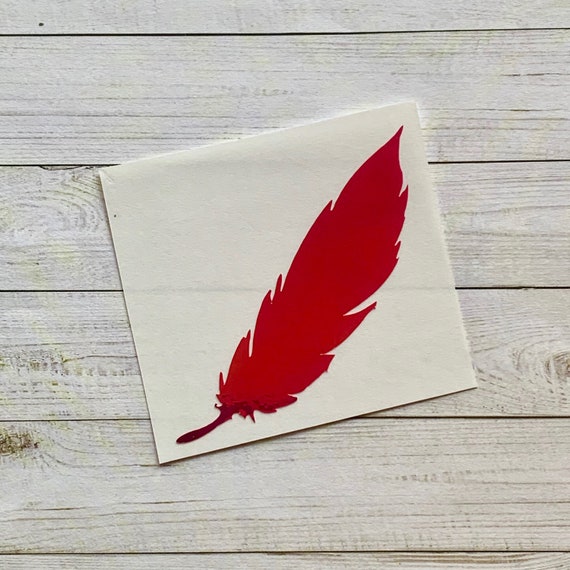 Feather Decal Feather Vinyl Decal Feather Sticker Bird | Etsy