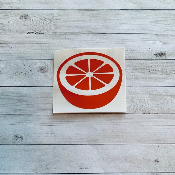 Orange Decal Orange Sticker Lemon Decal Lemon Sticker | Etsy