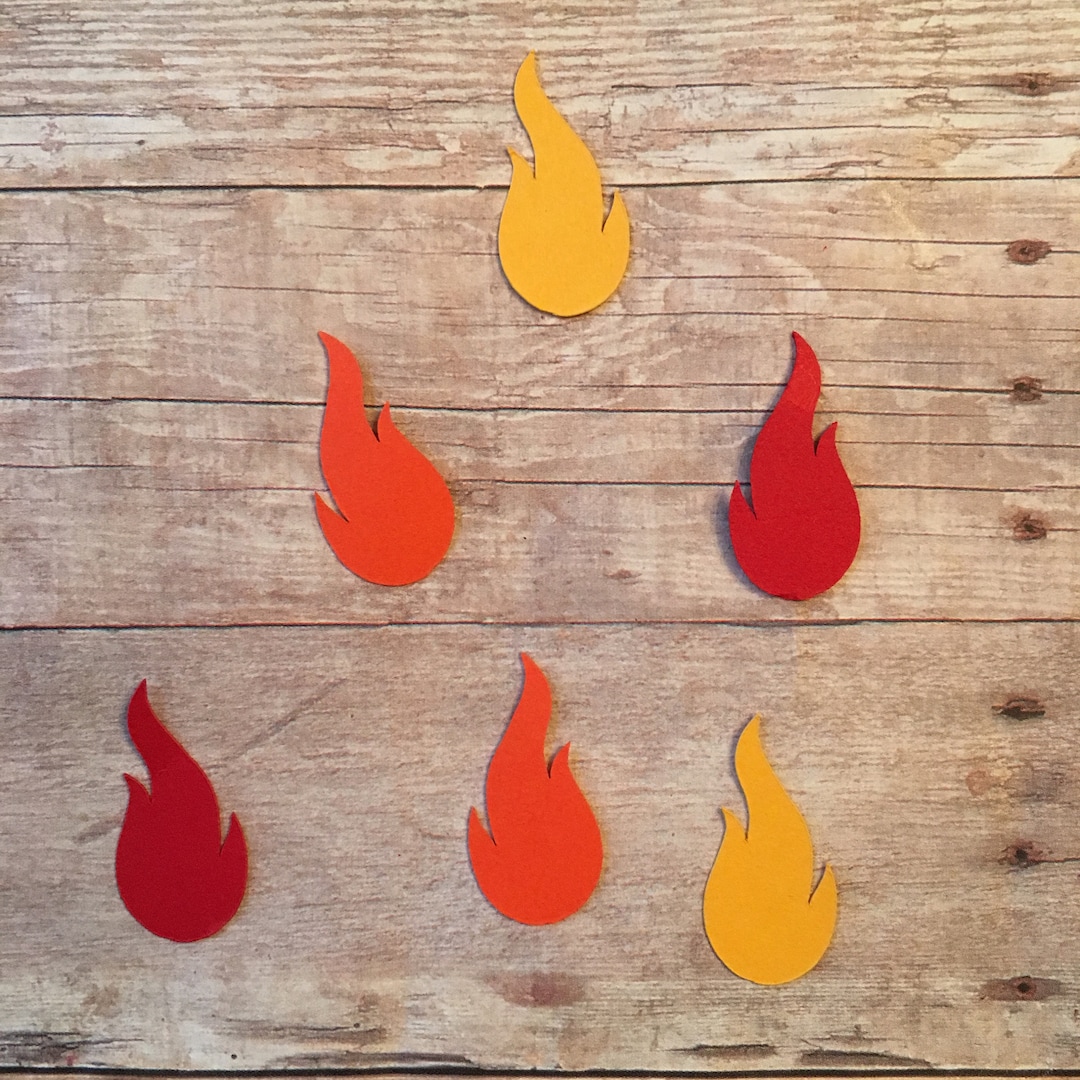 Fire Confetti | Fire Cut Out | Fire Decoration | Fireman Confetti ...