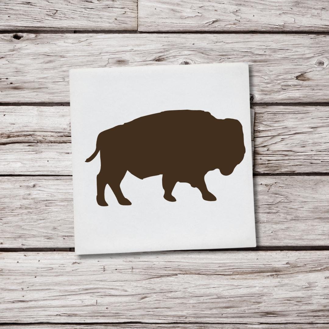 Buffalo Decal, Buffalo Vinyl Decal, Buffalo Sticker, Bison Decal ...