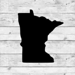 Minnesota State Decal | Minnesota Vinyl Decal | Minnesota Sticker ...