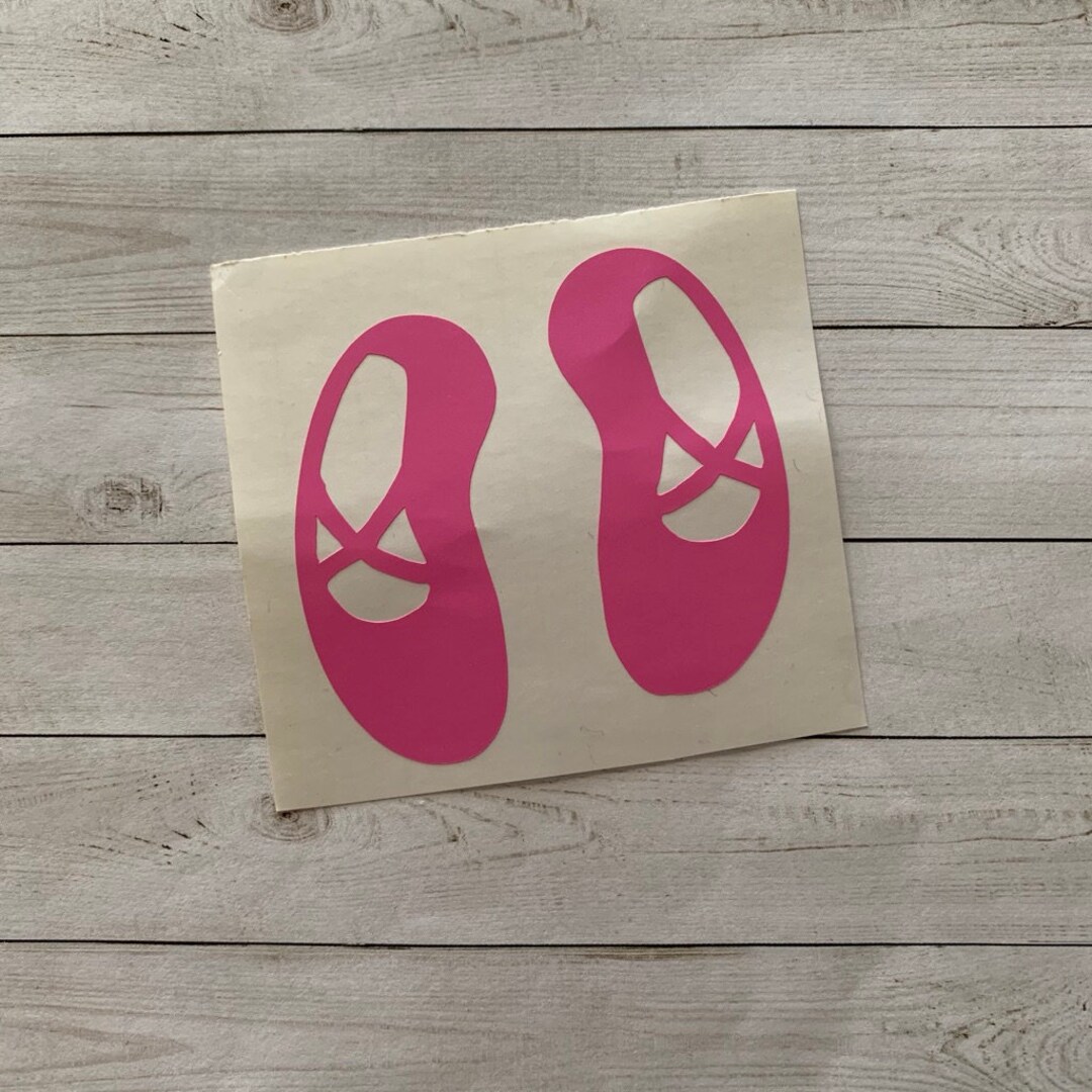 Ballet Shoes Decal | Pointe Shoes Decal | Pointe Shoe Sticker | Ballet ...