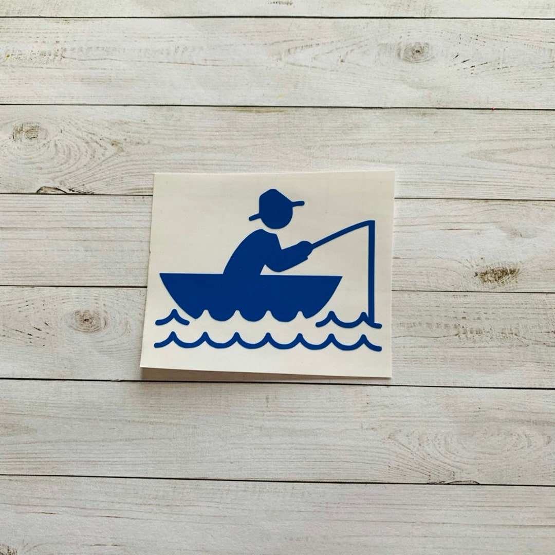 Fishing Decal | Fisherman Decal | Boat Decal | Boat Vinyl Decal | Boat ...