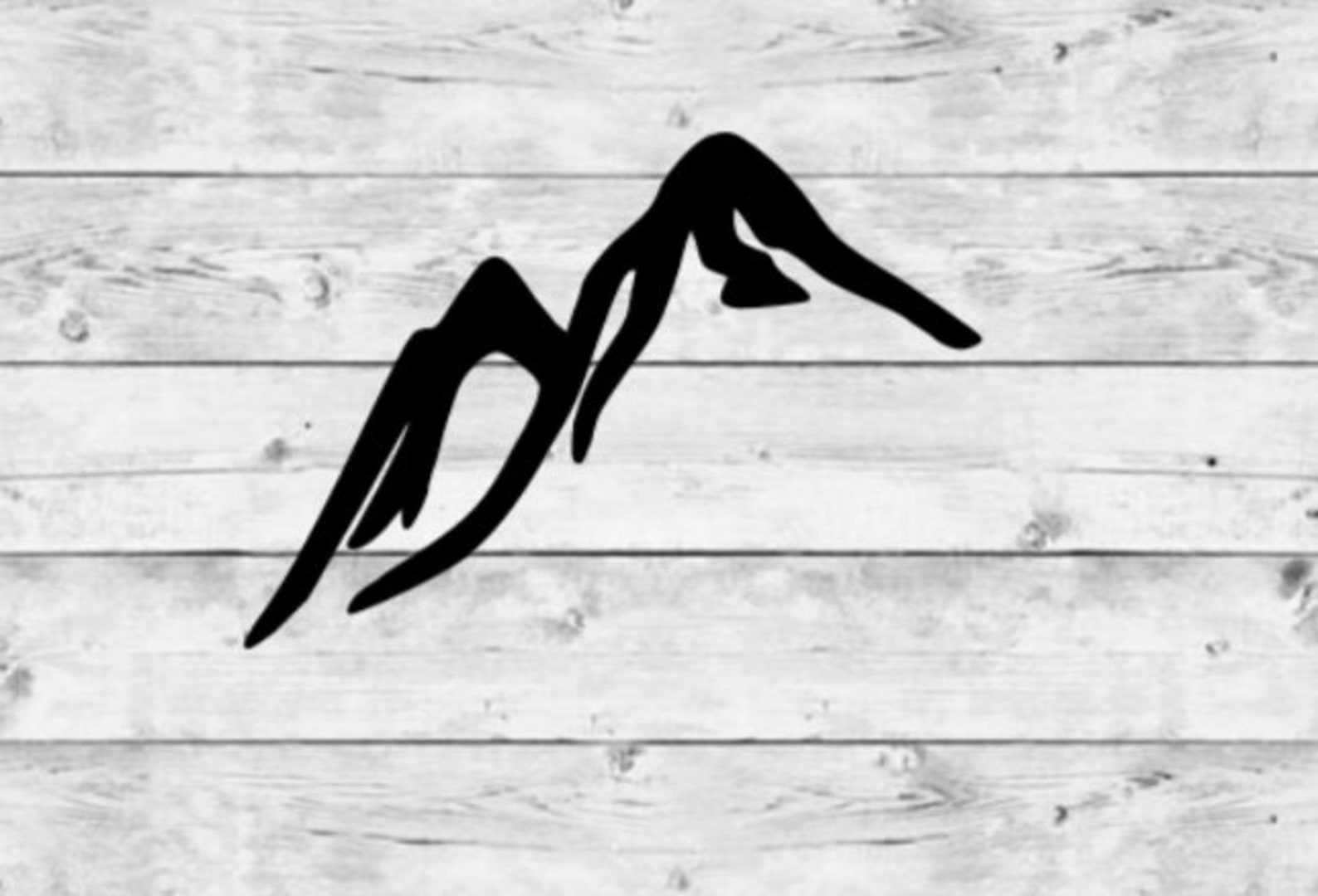 Mountain Peak Decal | Mountain Decal | Mountain Sticker | Hiking Decal ...