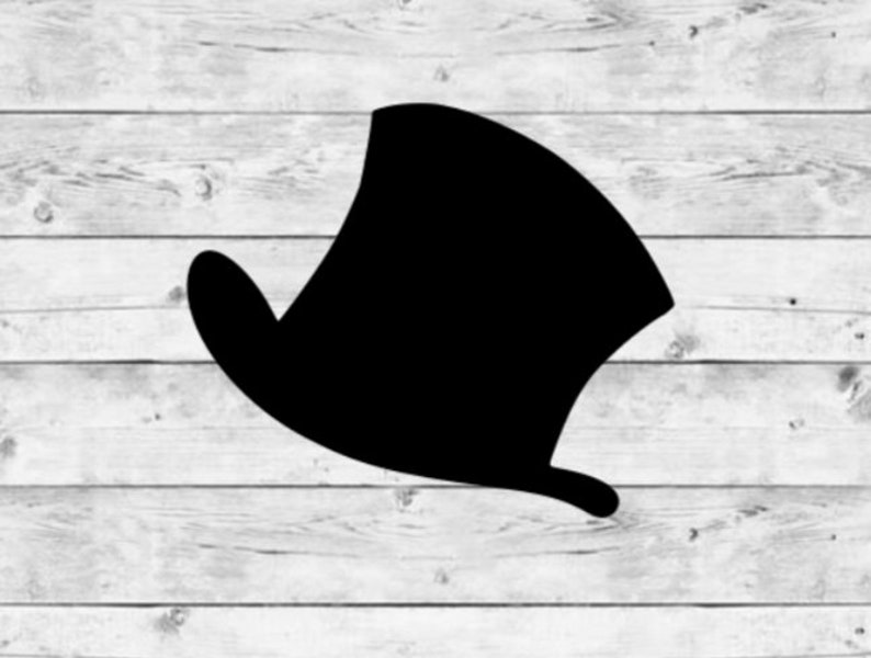 Top Hat Decal Top Hat Sticker Top Hat Vinyl Decal Hat | Etsy