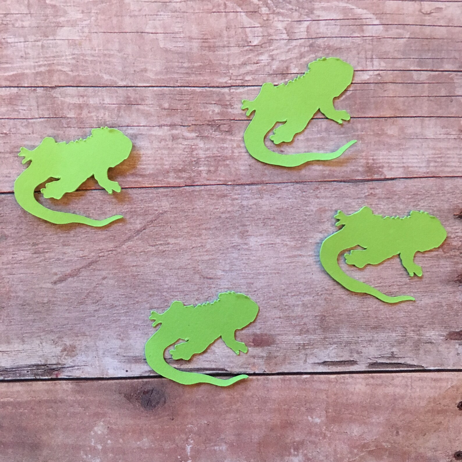 Iguana Confetti | Iguana Cut Outs | Jungle Decorations | Lizard ...