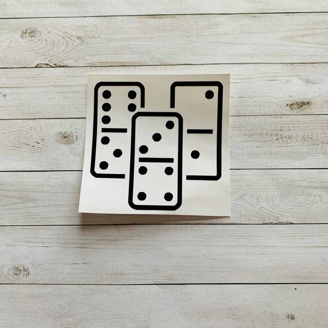 Dominoes Decal | Dominoes Sticker | Dominoes Vinyl Decal | Dominoes ...