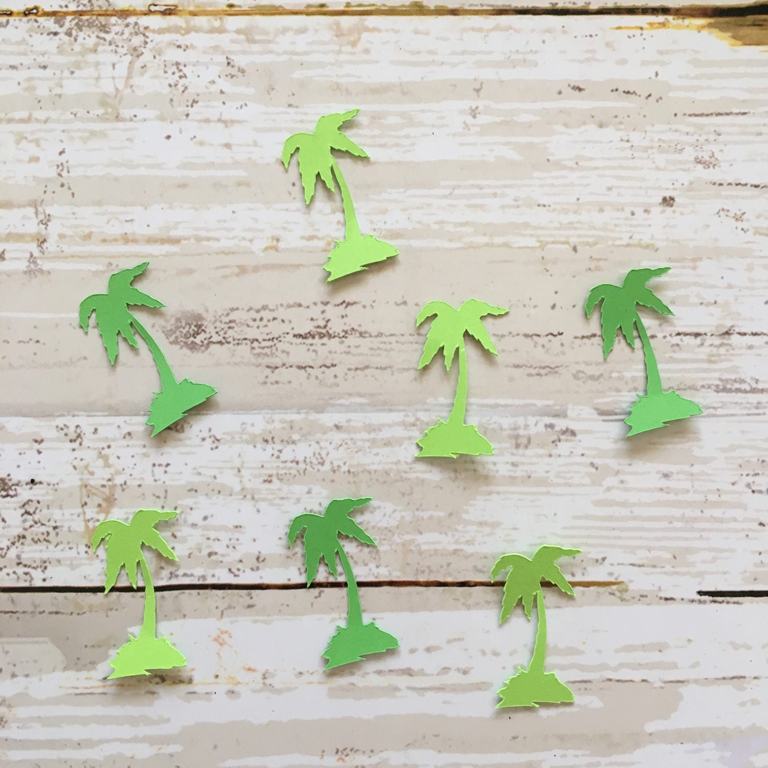 Palm Tree Confetti | Palm Tree Cut Outs | Palm Tree Die Cuts | Tropical ...