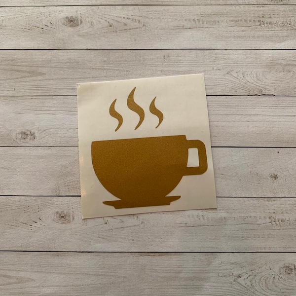 Coffee Cup Decal - Etsy