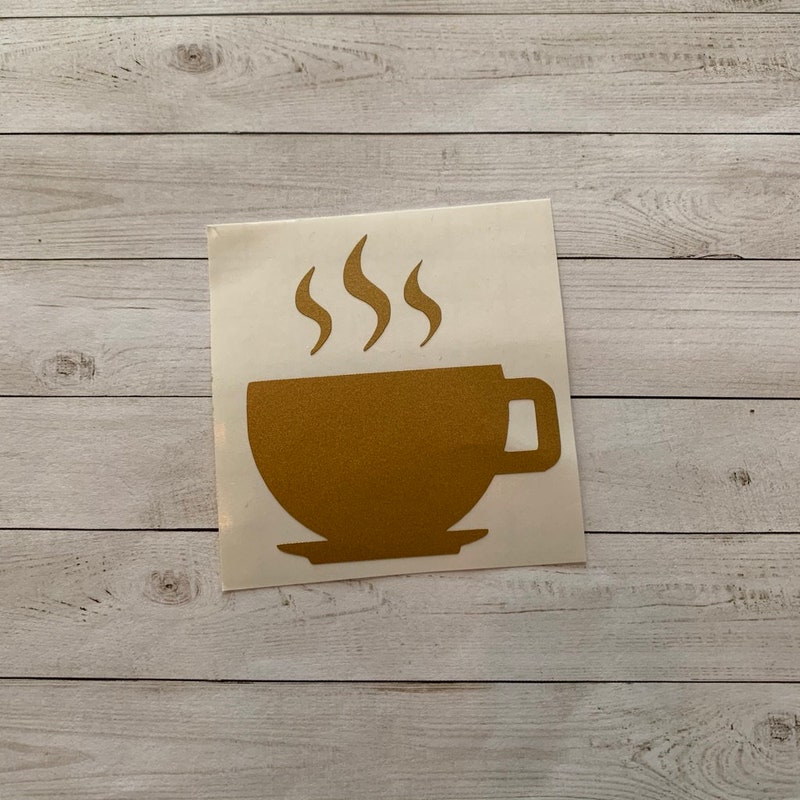 Coffee Cup Decal - Etsy