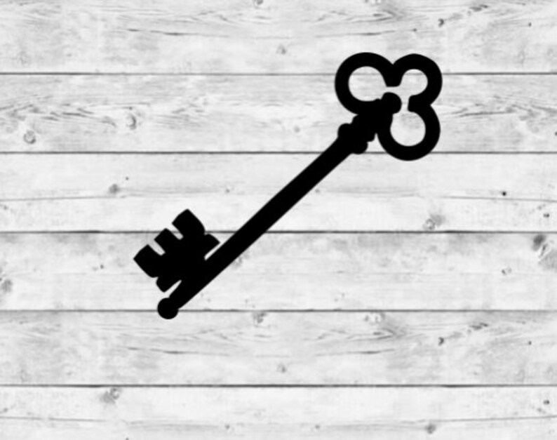 Key Decal Key Vinyl Decal Key Sticker Skeleton Key Decal | Etsy