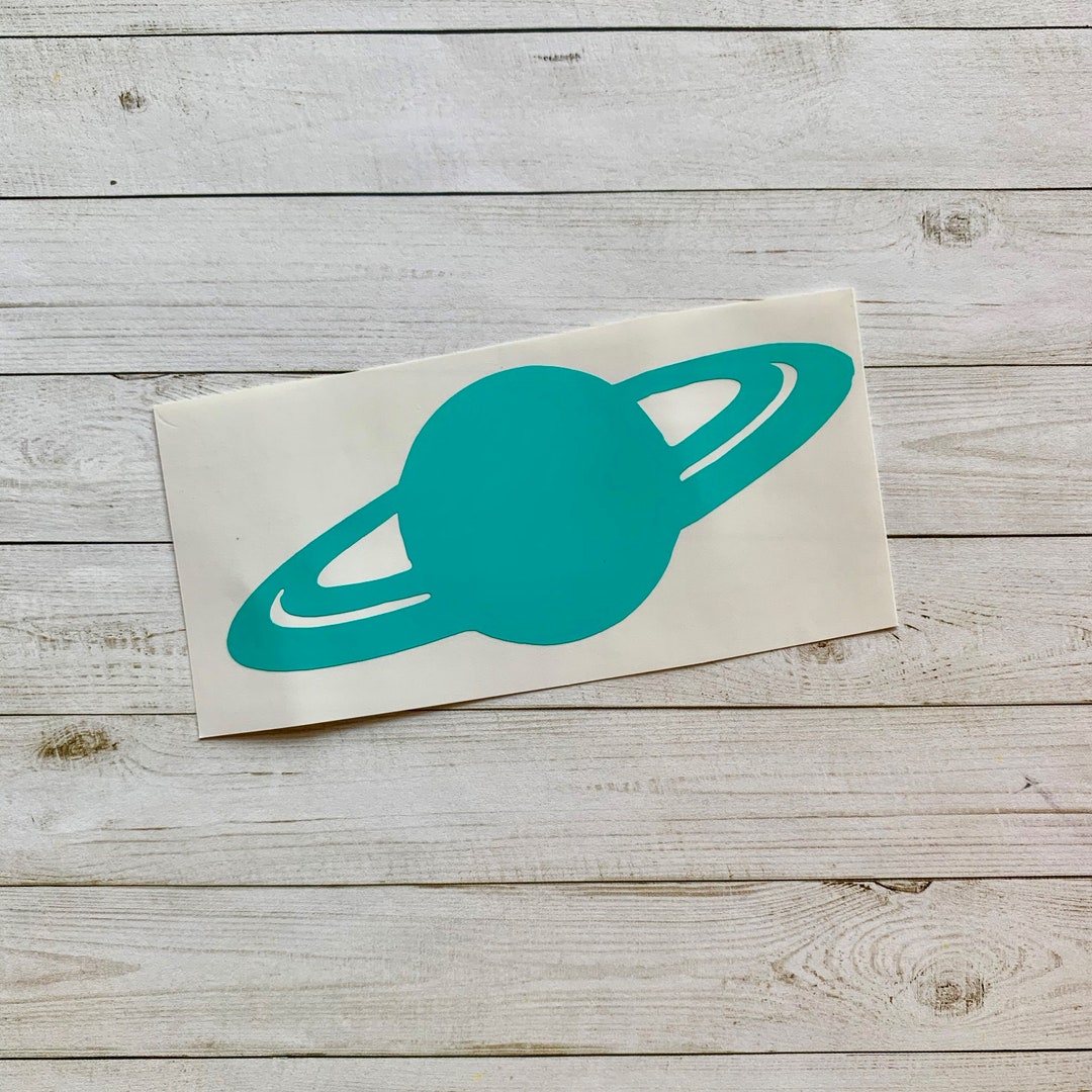 Saturn Decal | Saturn Vinyl Decal | Saturn Sticker | Planet Sticker | Planet Decal | Outer Space ...