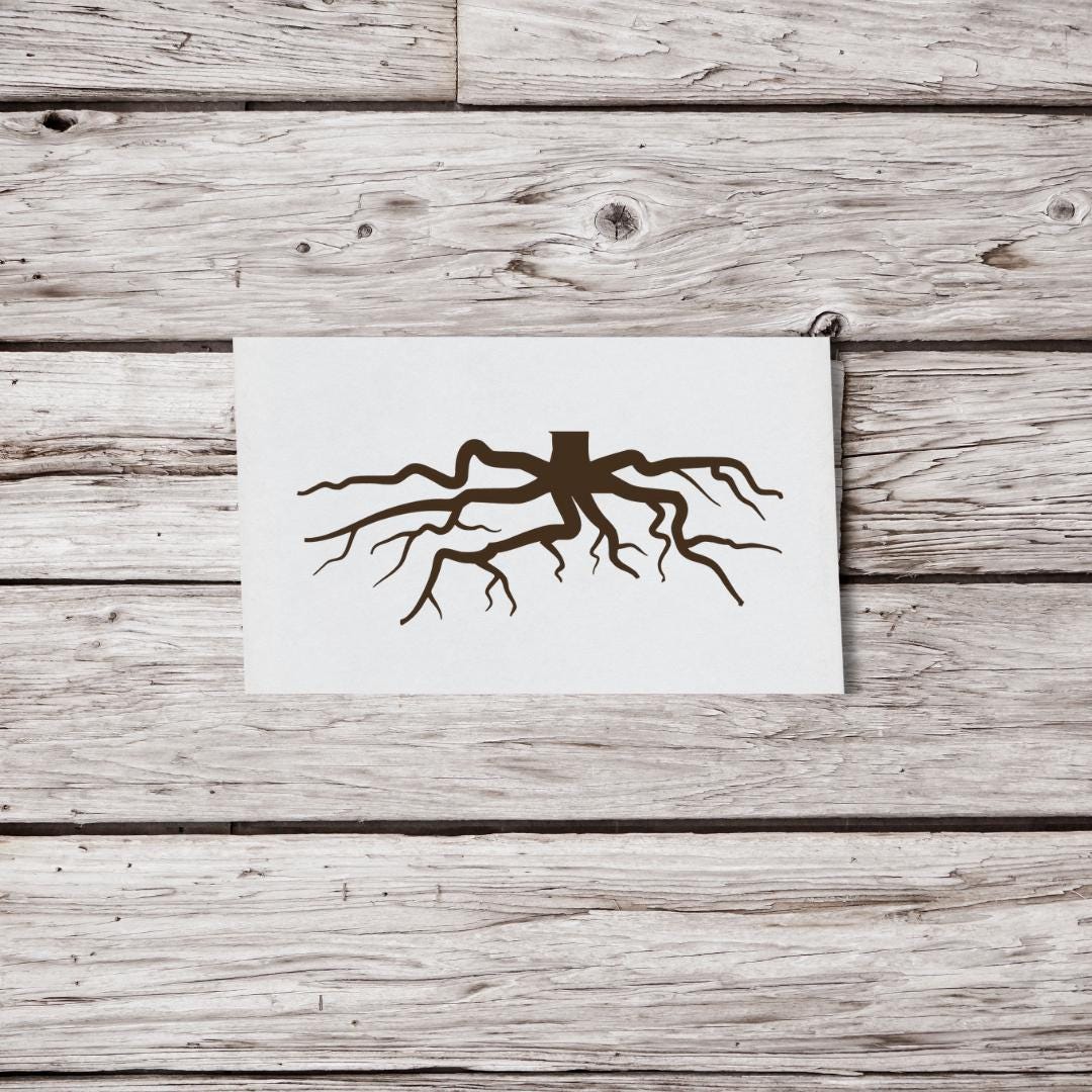 Roots Vinyl Decal, Tree Roots Sticker, Nature Root Decal, Garden ...