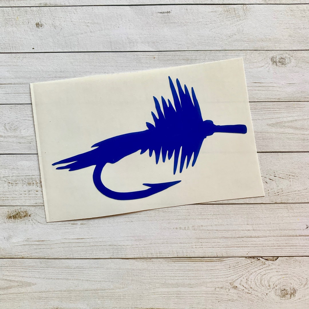 Fly Fishing Hook Decal | Fly Fishing Hook Sticker | Fly Fishing Decal ...