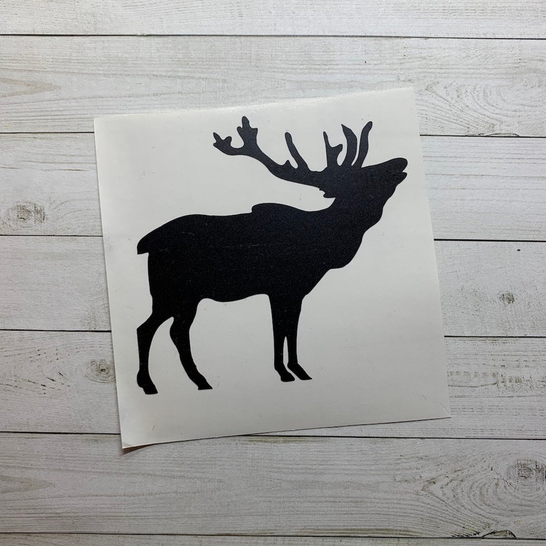Elk Decal | Elk Sticker | Elk Decoration | Elk Theme | Antlers Decal ...