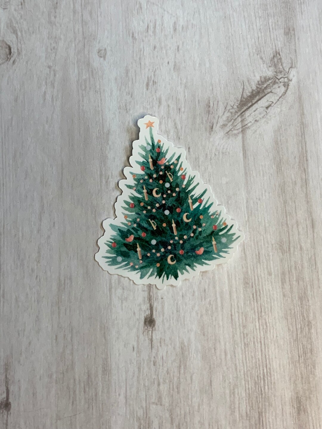 Christmas Tree Sticker or Magnet, Tree Sticker, Christmas Tree Sticker ...