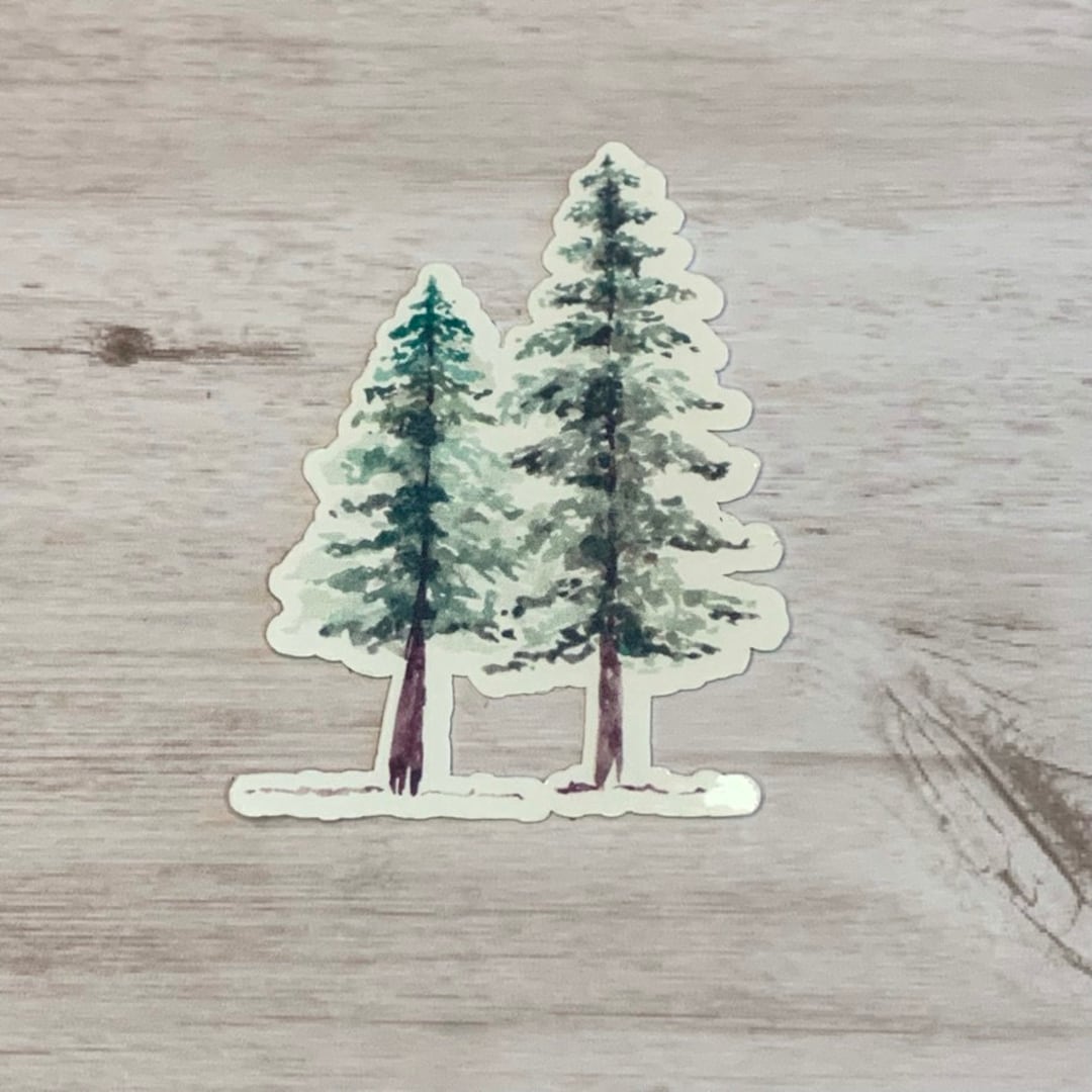 Pine Tree Sticker or Magnet Tree Sticker Pine Tree Sticker - Etsy