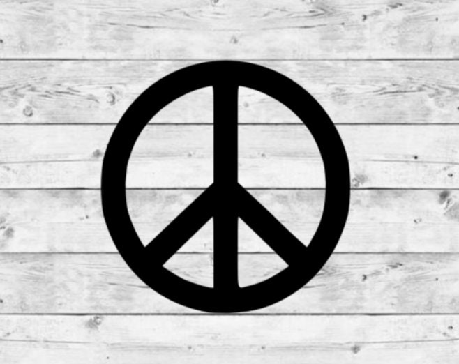 Peace Sign Decal Peace Sign Vinyl Decal Peace Sign Sticker | Etsy