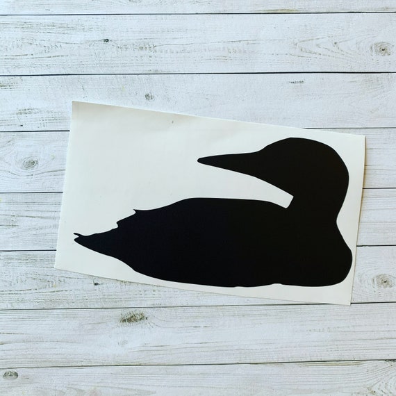Loon Decal Loon Vinyl Decal Loon Sticker Duckling Decal | Etsy