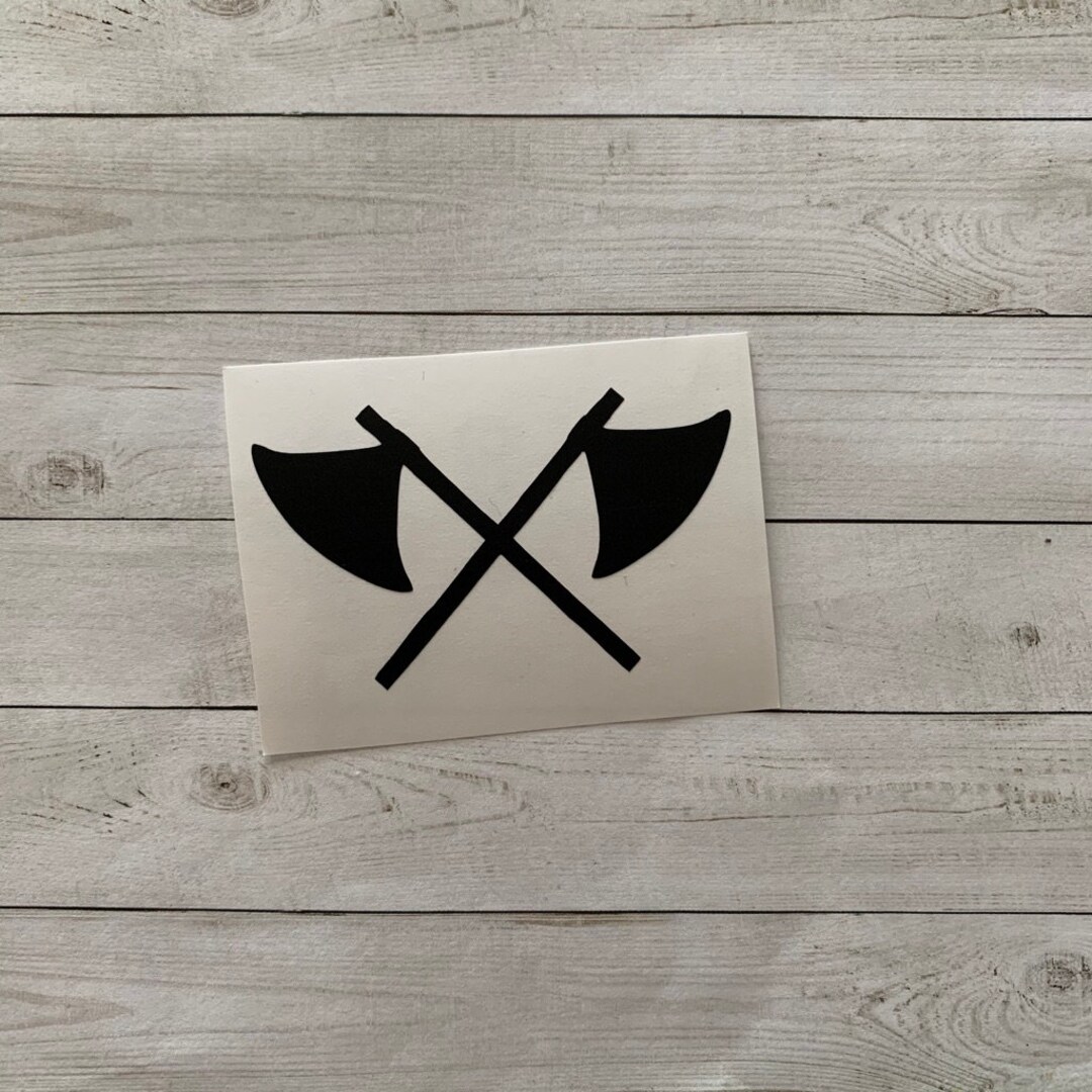 Ax Decal Ax Sticker Double Ax Decal Weapon Sticker Weapon Decal ...