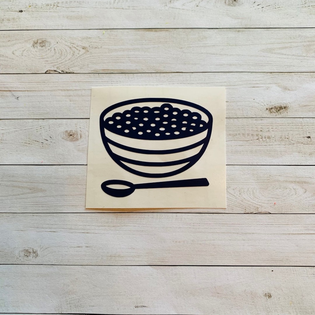 Cereal Decal | Cereal Sticker | Food Decal | Food Sticker | Breakfast ...