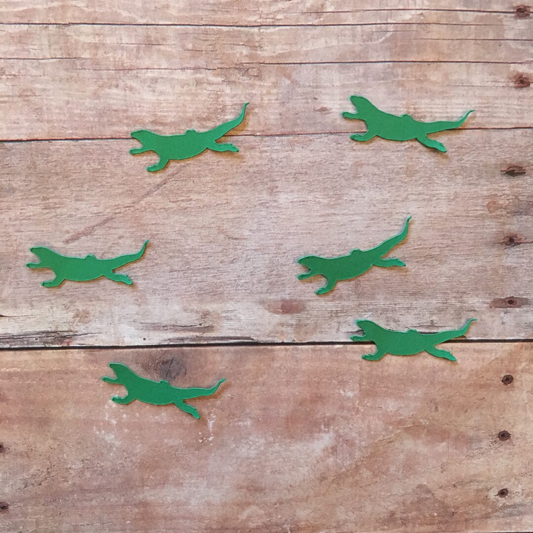 Komodo Dragon Confetti | Lizard Confetti | Lizard Cut Outs | Reptile ...