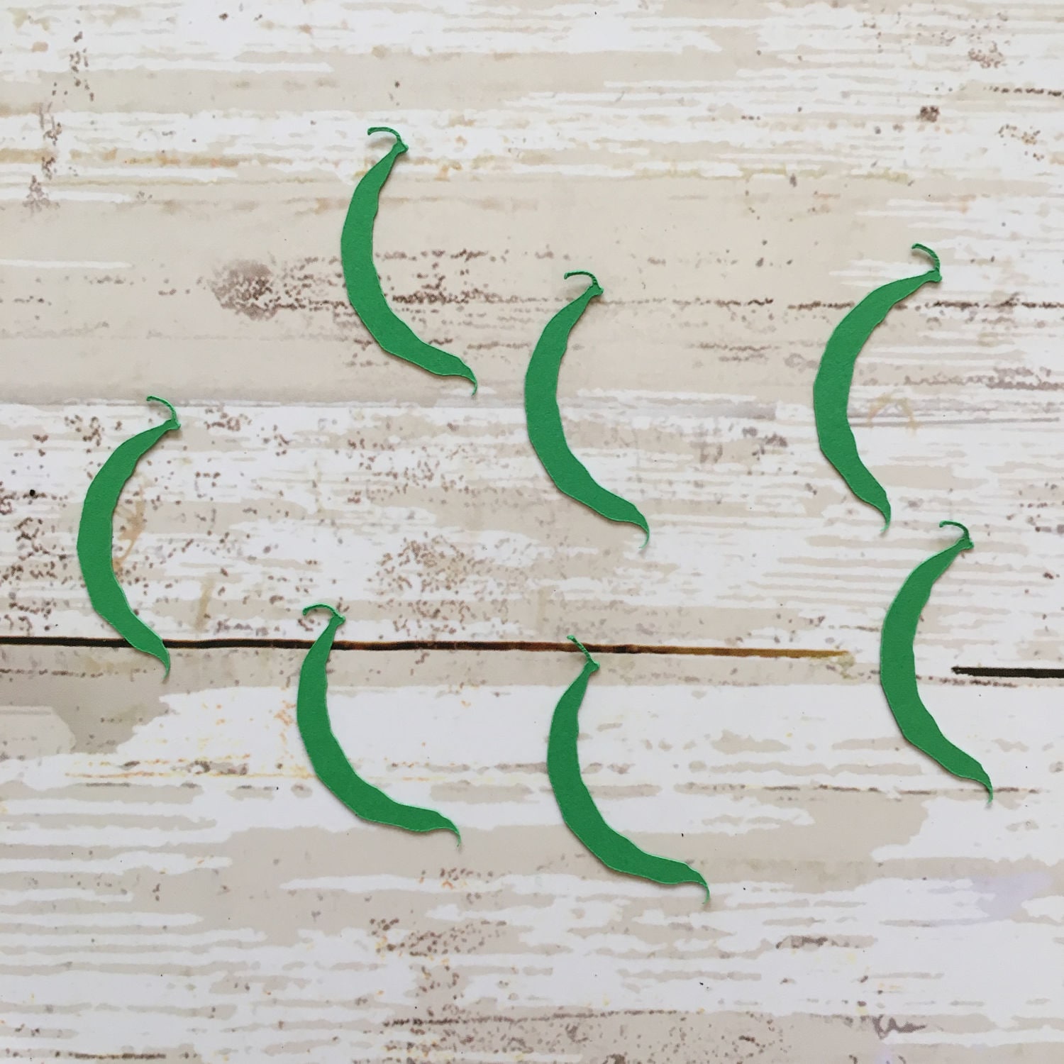 Green Beans Confetti Green Bean Cut Outs Bean Confetti - Etsy