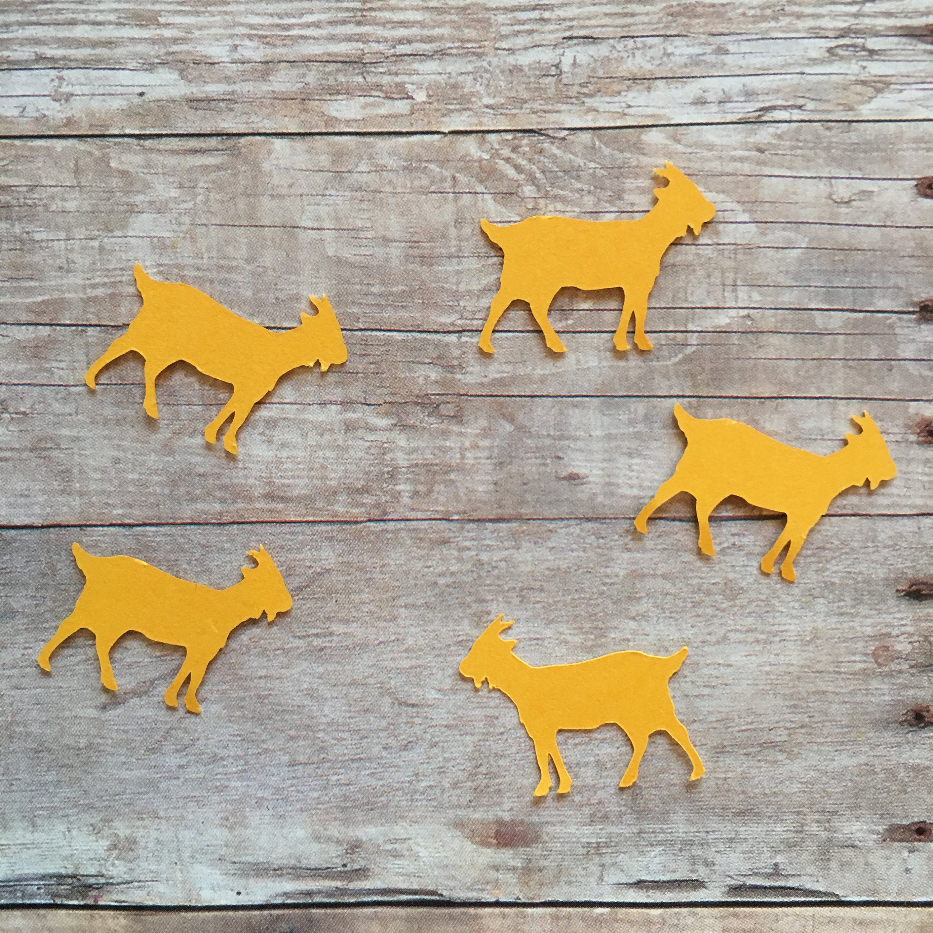 Goat Confetti Goat Cut Outs Goat Decorations Farm | Etsy