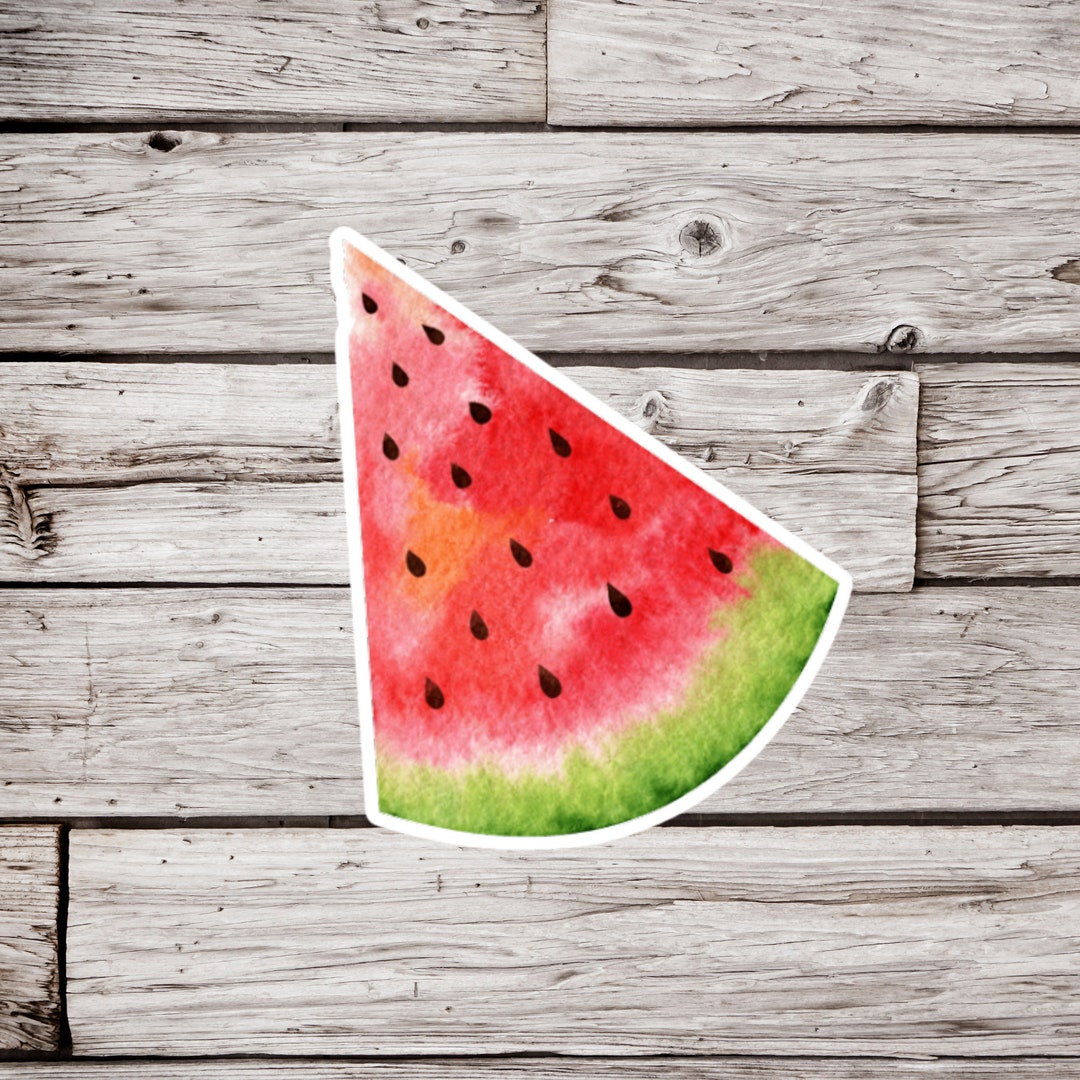 Watermelon Slice Sticker, Watermelon Sticker, Waterproof Sticker, Melon ...