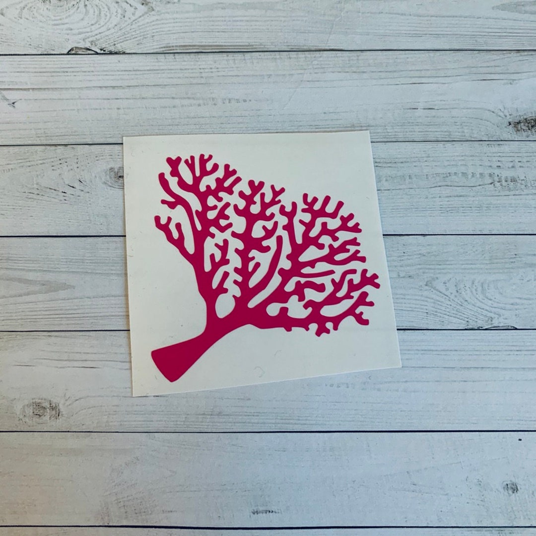 Fan Coral Decal | Coral Decal | Fan Coral Sticker | Ocean Sticker ...