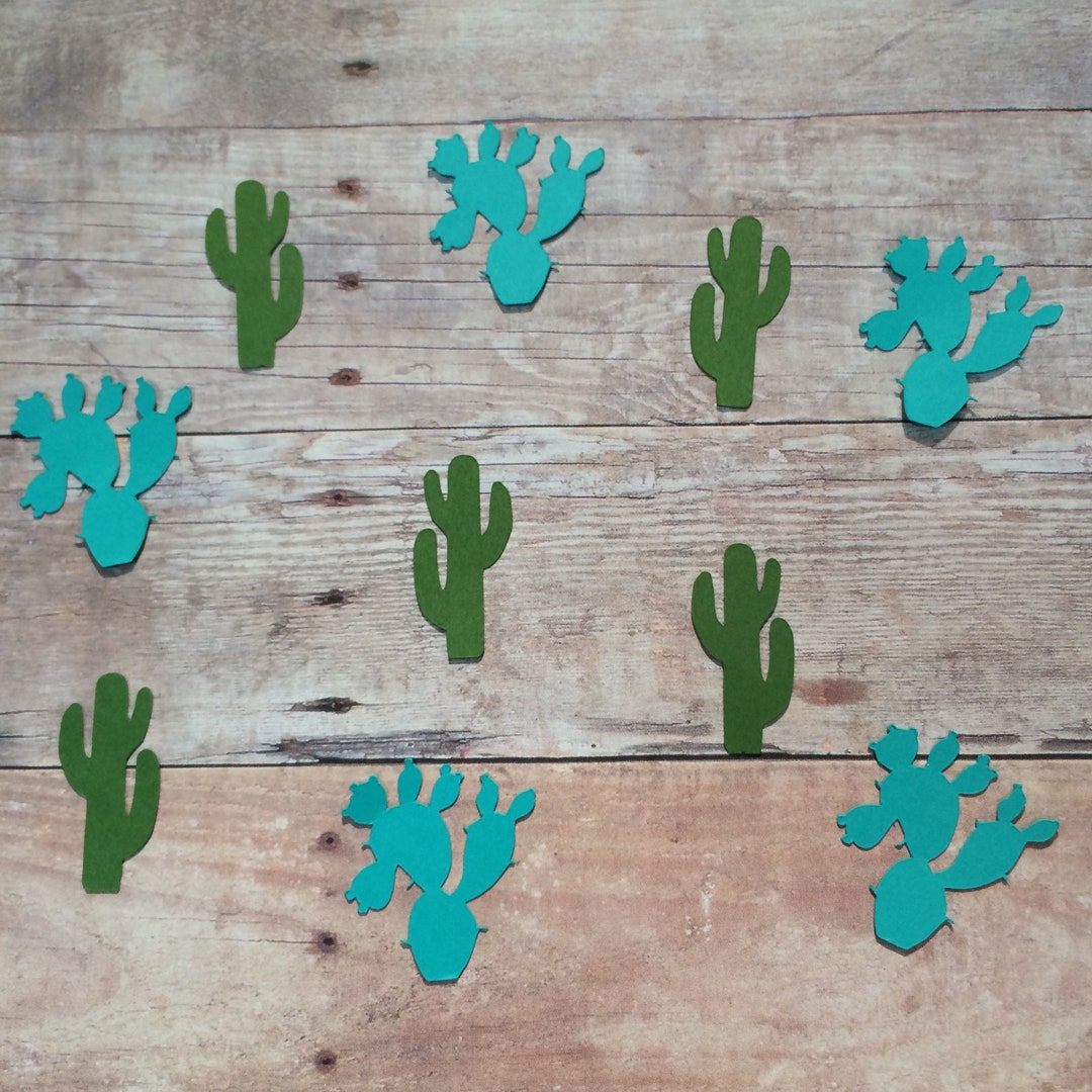 Cactus Confetti Set Cactus Confetti Cactus Cut Out Cactus Decoration ...