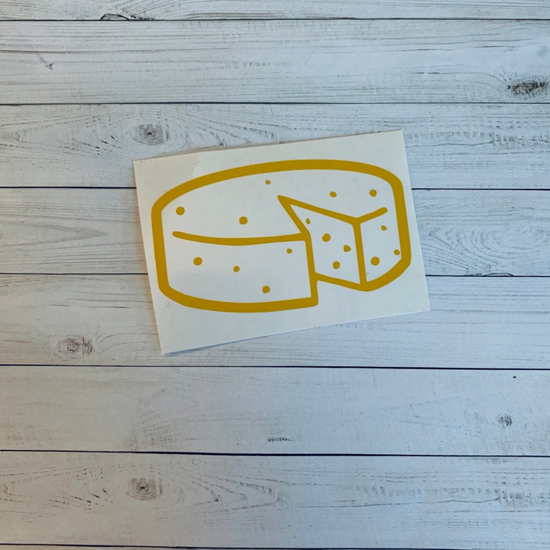 Cheese Wheel Decal | Cheese Wheel Vinyl Decal | Cheese Wheel Sticker ...