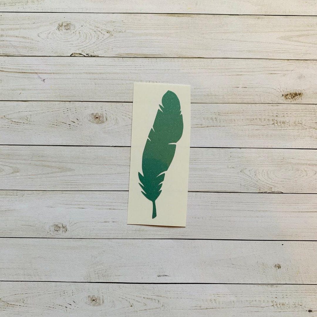 Feather Decal | Feather Vinyl Decal | Feather Sticker | Bird Sticker ...
