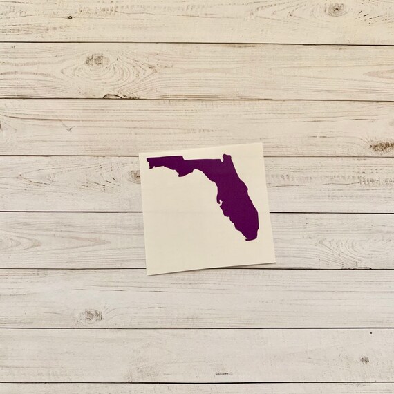 Florida State Decal Florida Vinyl Decal Florida Sticker | Etsy