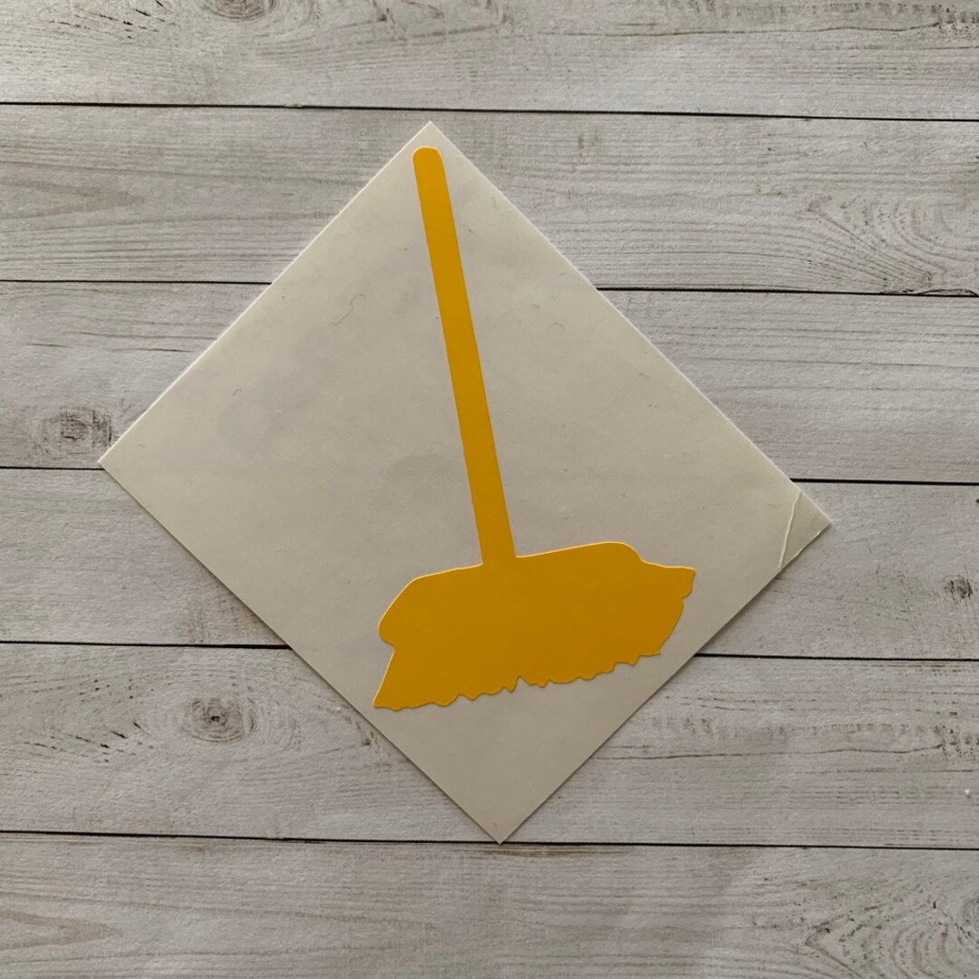 Broom Decal | Broom Vinyl Decal | Broom Sticker | Cleaning Decal ...