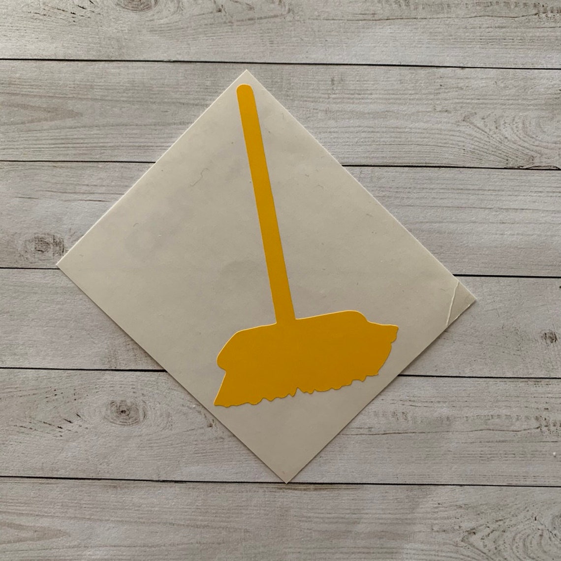 Broom Decal Broom Vinyl Decal Broom Sticker Cleaning | Etsy