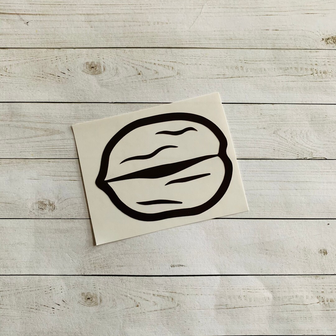 Walnut Decal | Walnut Vinyl Decal | Walnut Sticker | Walnut Decoration ...