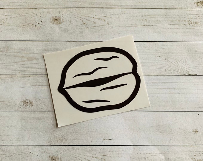 Walnut Decal | Walnut Vinyl Decal | Walnut Sticker | Walnut Decoration ...