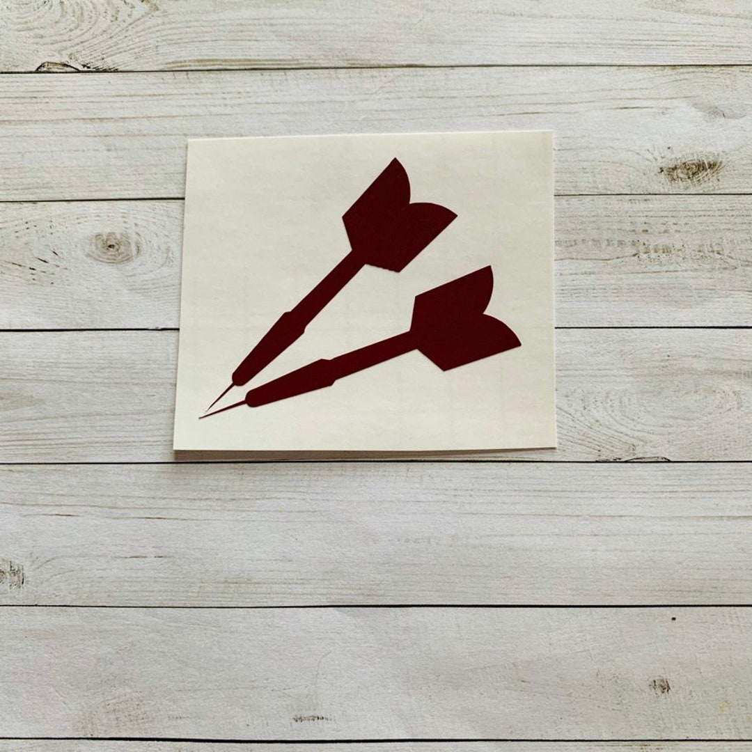 Darts Decal | Darts Sticker | Darts Vinyl Decal | Dart Board Decal ...
