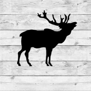 Elk Decal | Elk Sticker | Elk Decoration | Elk Theme | Antlers Decal ...