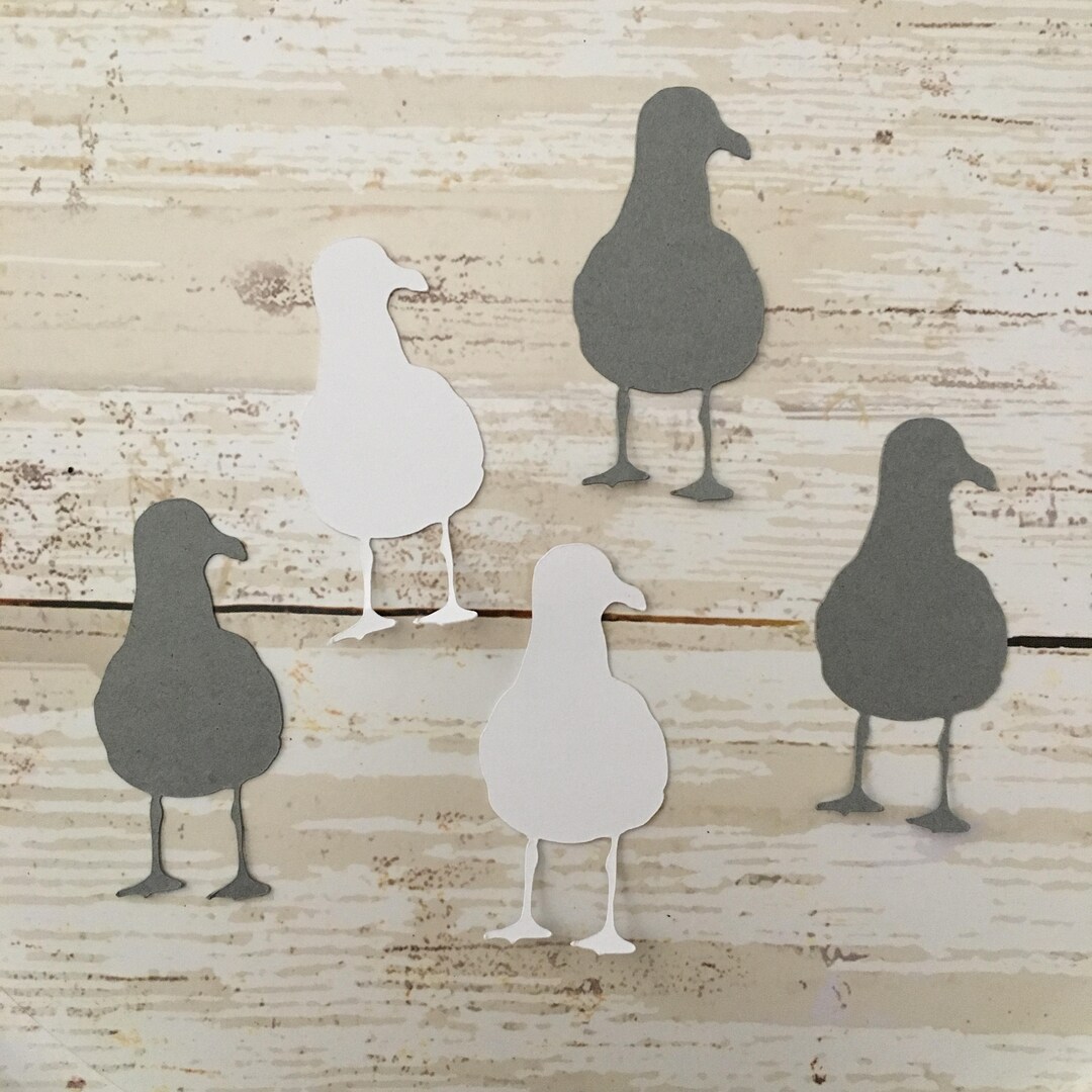 Seagull Confetti | Seagull Cut Out | Seagull Decoration | Marine Bird ...